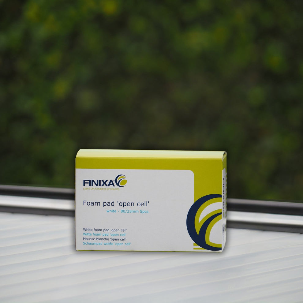 Finixa White Foam Pad 80mm Pack of 5 – Brisbane Refinish Supplies